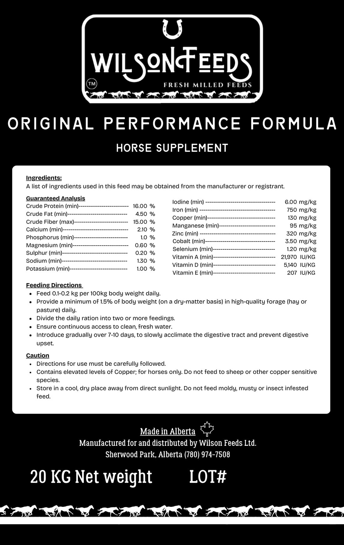 Wilson Feeds Ltd | Fresh Milled Horse Feed | Locally made in Alberta ...