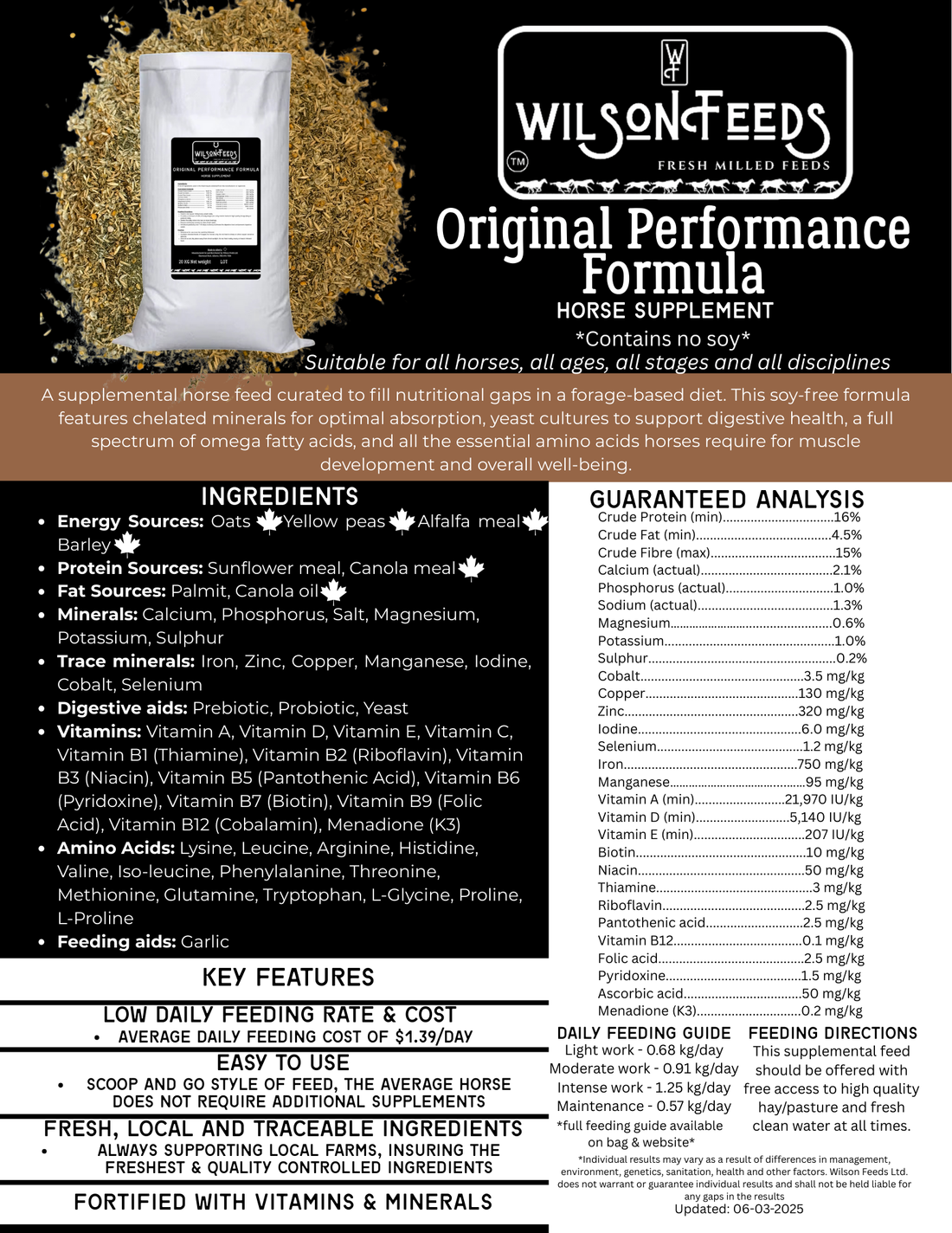 Wilson Feeds Ltd | Fresh Milled Horse Feed | Locally made in Alberta ...