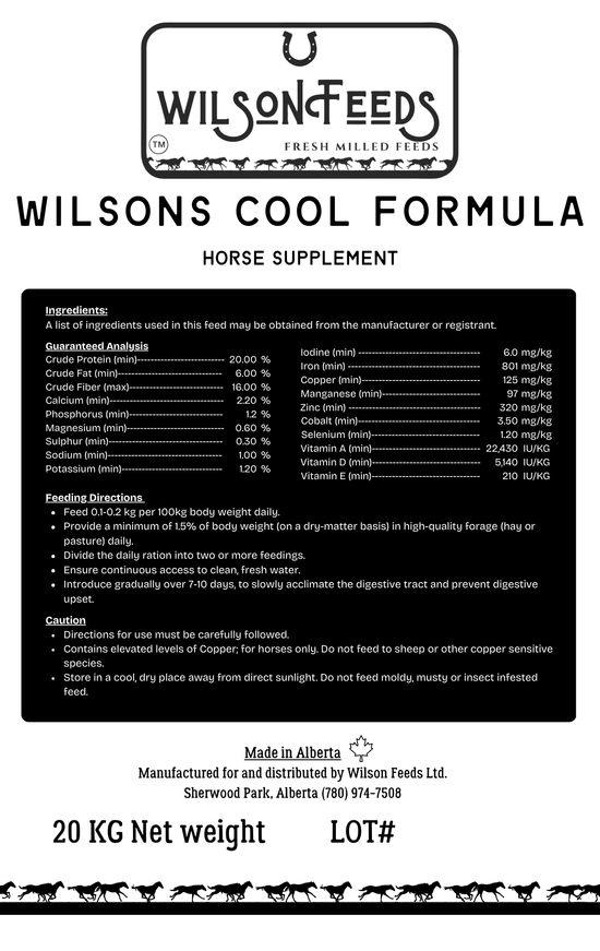 Wilson Feeds Ltd | Fresh Milled Horse Feed | Locally made in Alberta ...