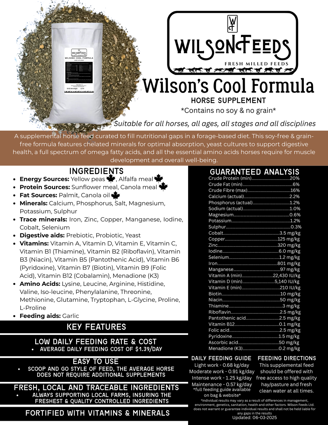 Wilson Feeds Ltd | Fresh Milled Horse Feed | Locally made in Alberta ...